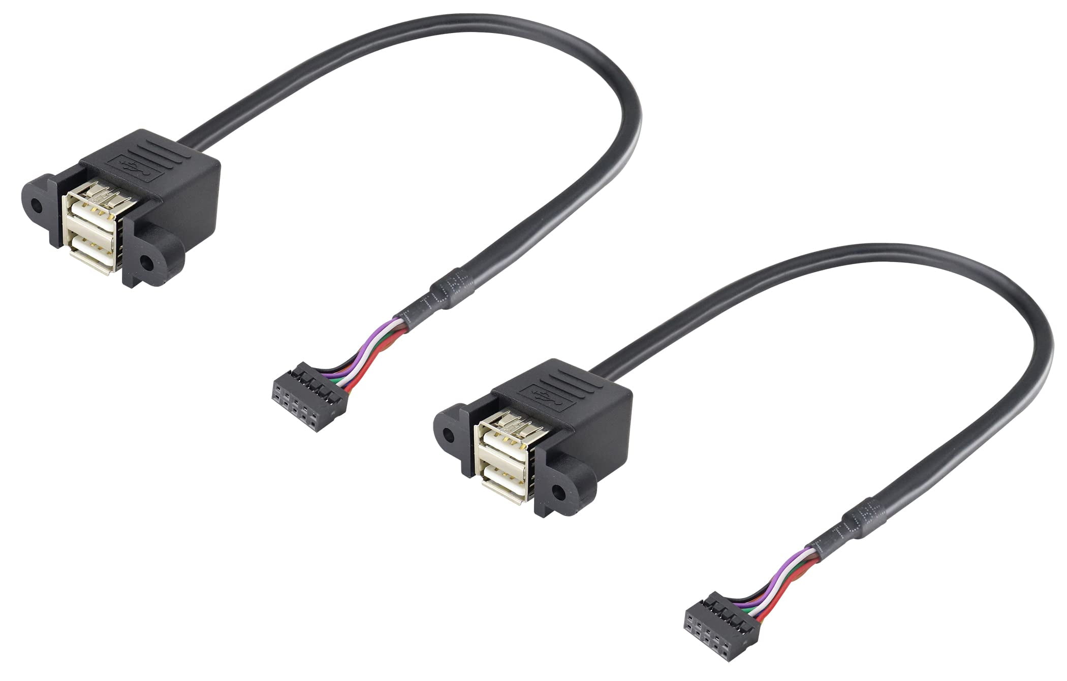 HCFeng Dupont 9Pin USB KEF16 2.0 Port Multiplier Splitter Adapter Cable ...