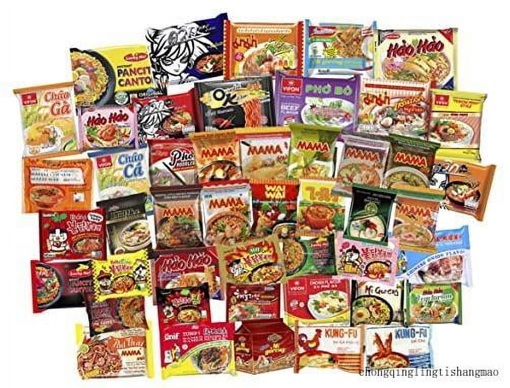 HCG Asian Ramen Noodles Variety Pack, 12 Instant Noodles With Seasoning ...