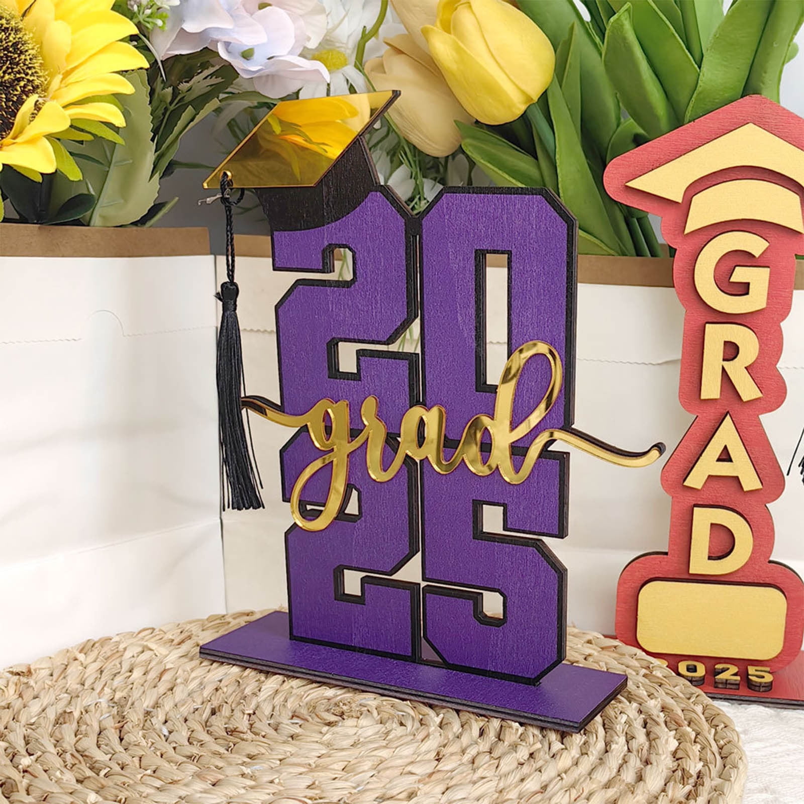 HCJKDU 2025 Graduation Party Decorations Wooden 2025 Graduation ...
