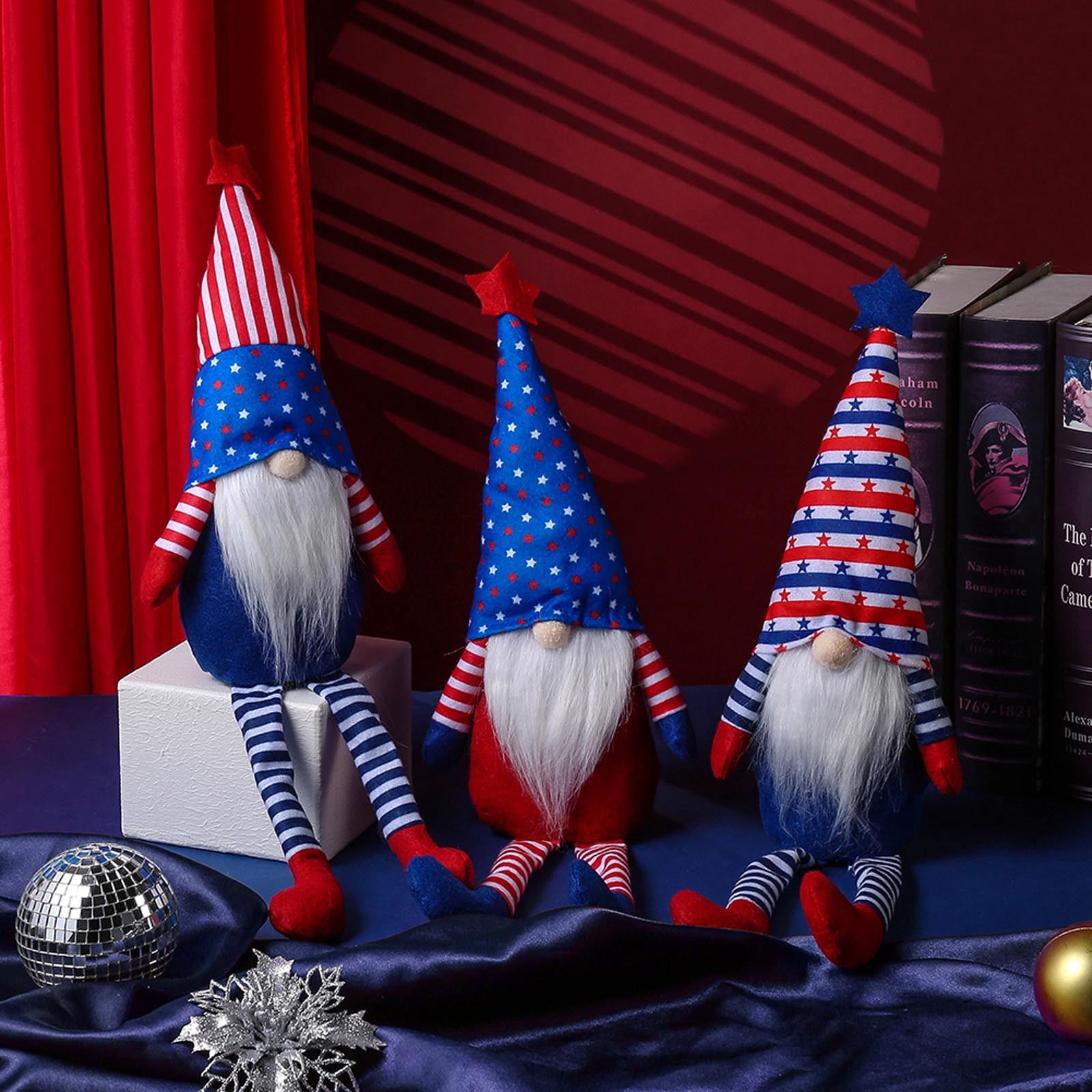 HCJKDU 4th of July Patriotic Gnomes Decorations - Handmade Gnomes ...