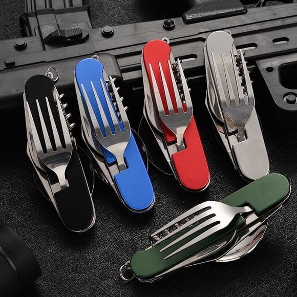 Pocket Knife Spoon And Fork