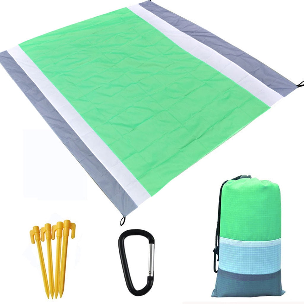 HCJKDU Beach Blanket Large Size 82x78" Sand Free Waterproof Quick ...