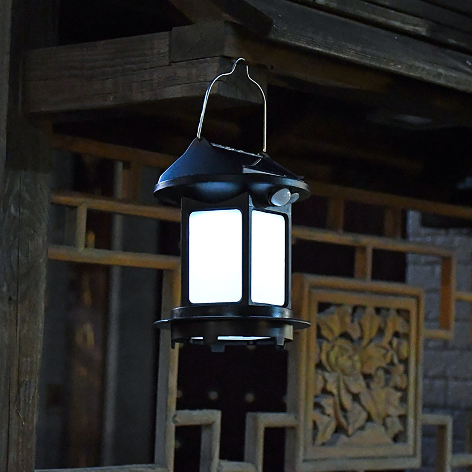 HCJKDU Classic Solar-Powered Rechargeable Camping Lantern: Vintage ...