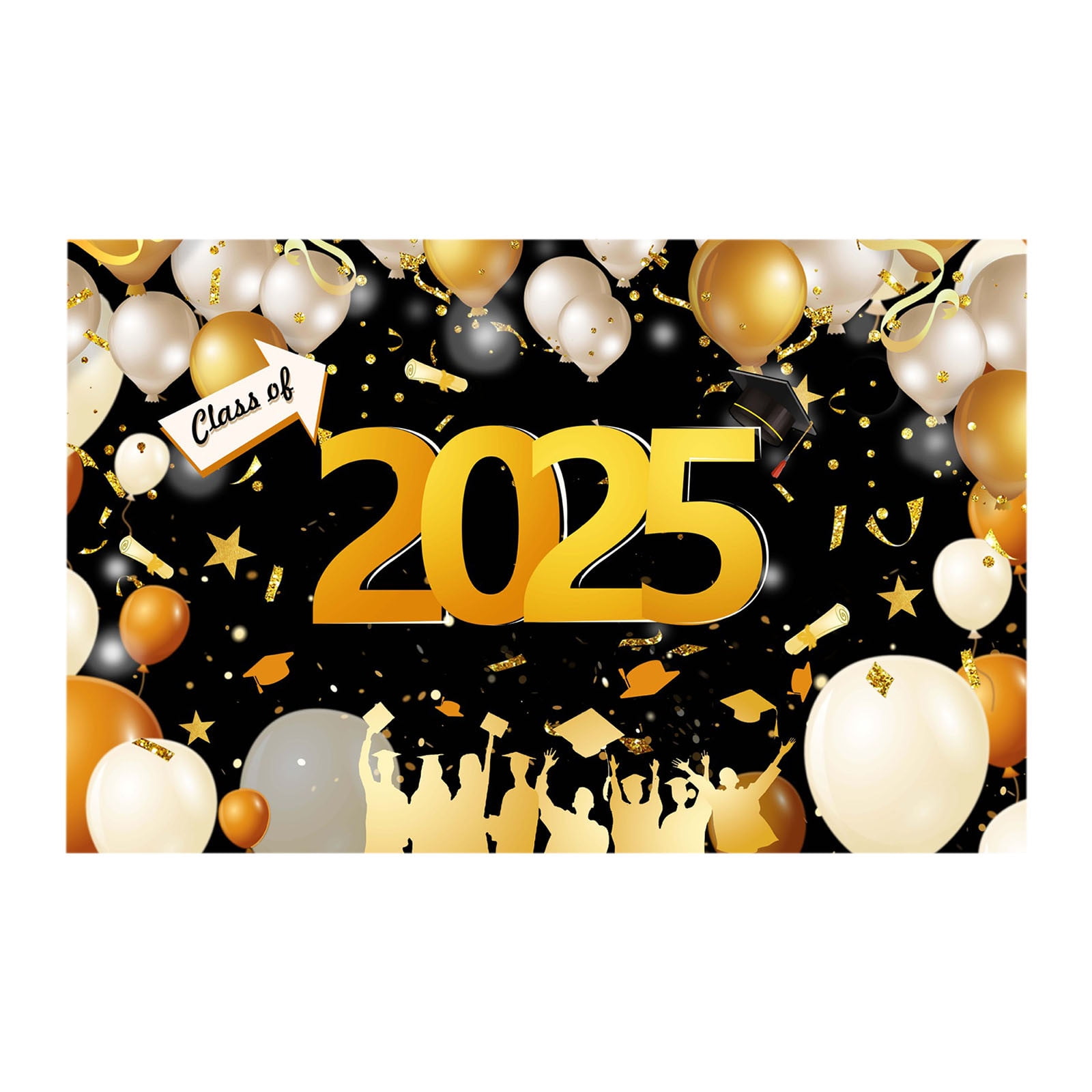 HCJKDU Graduation Banner 2025 Congrats Grad Photo Booth Backdrop Custom ...