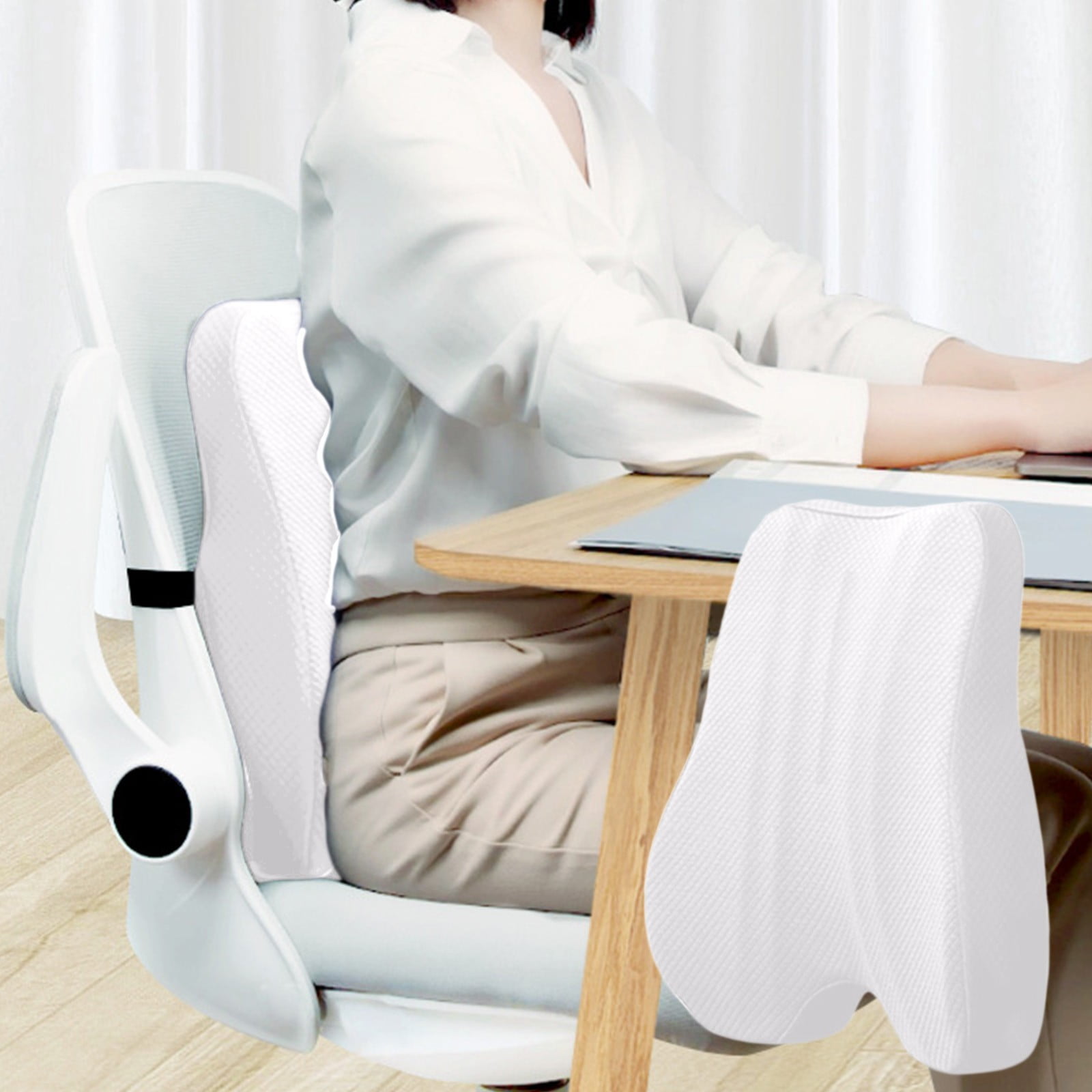 HCJKDU High Back Support Pillow for High Back Office Chair Fully ...