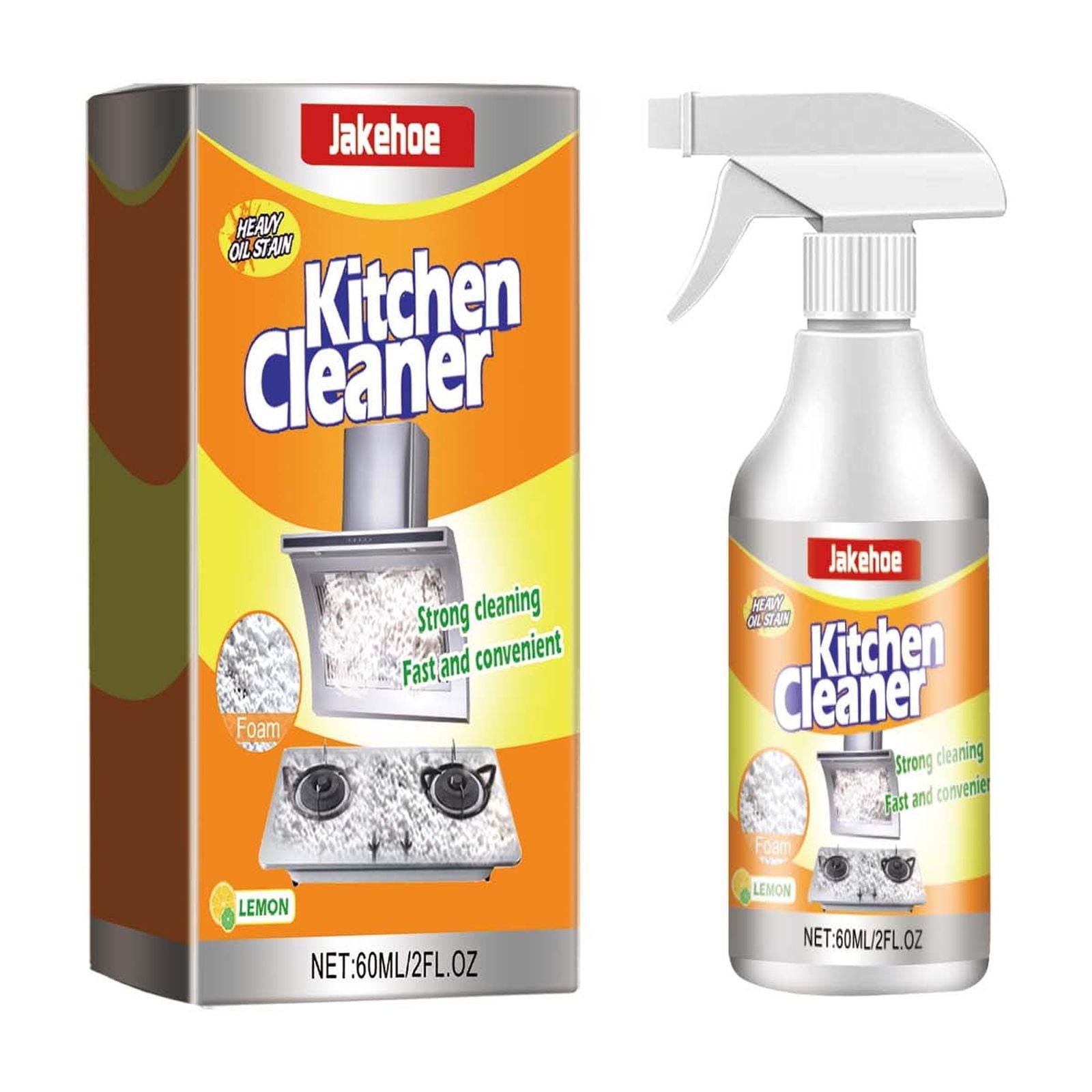 HCJKDU Kitchen Foam Cleaner Household Cooktop Hood Stubborn And Grease ...