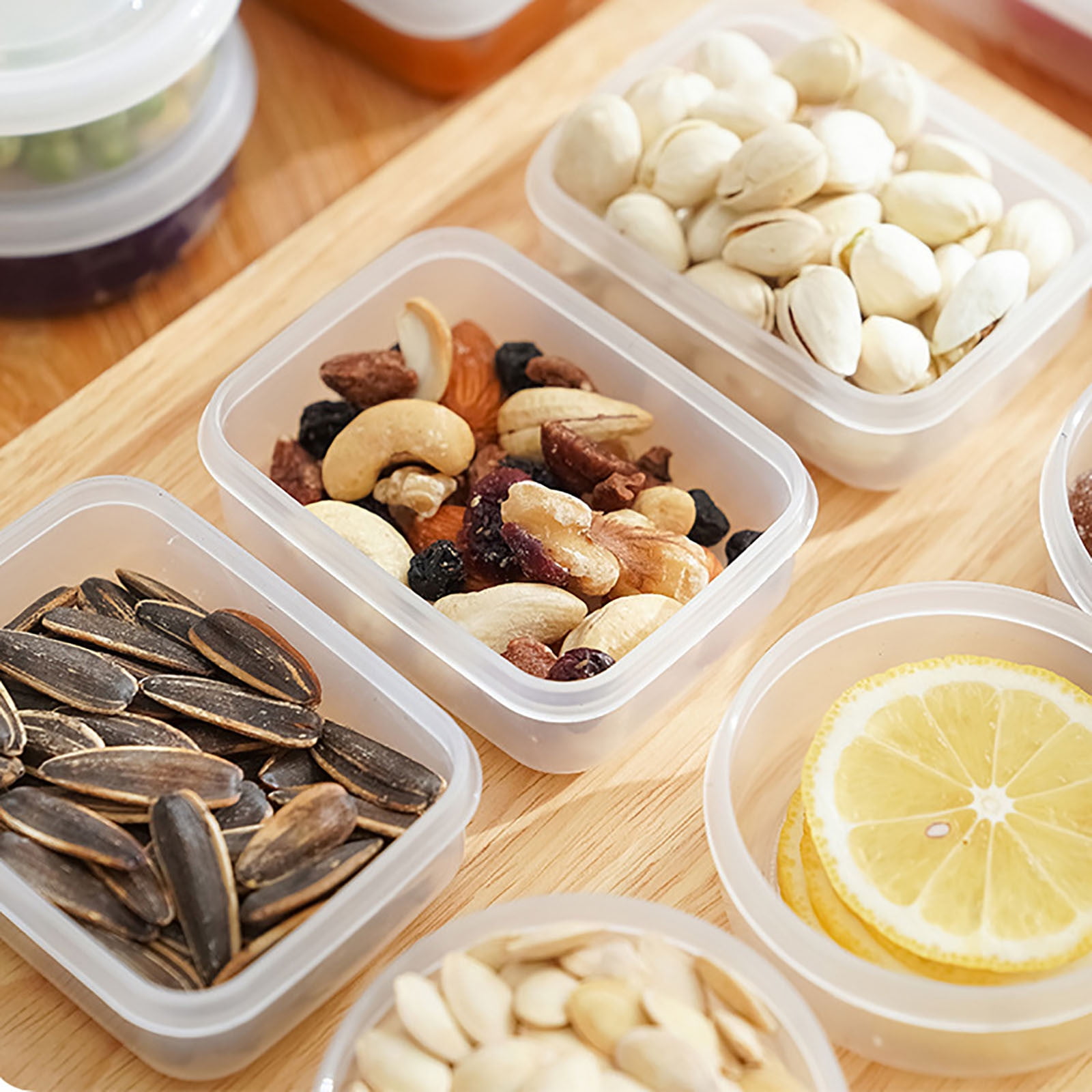 HCJKDU Mini Deli Containers with Lids Leak-Proof - Plastic Microwavable ...