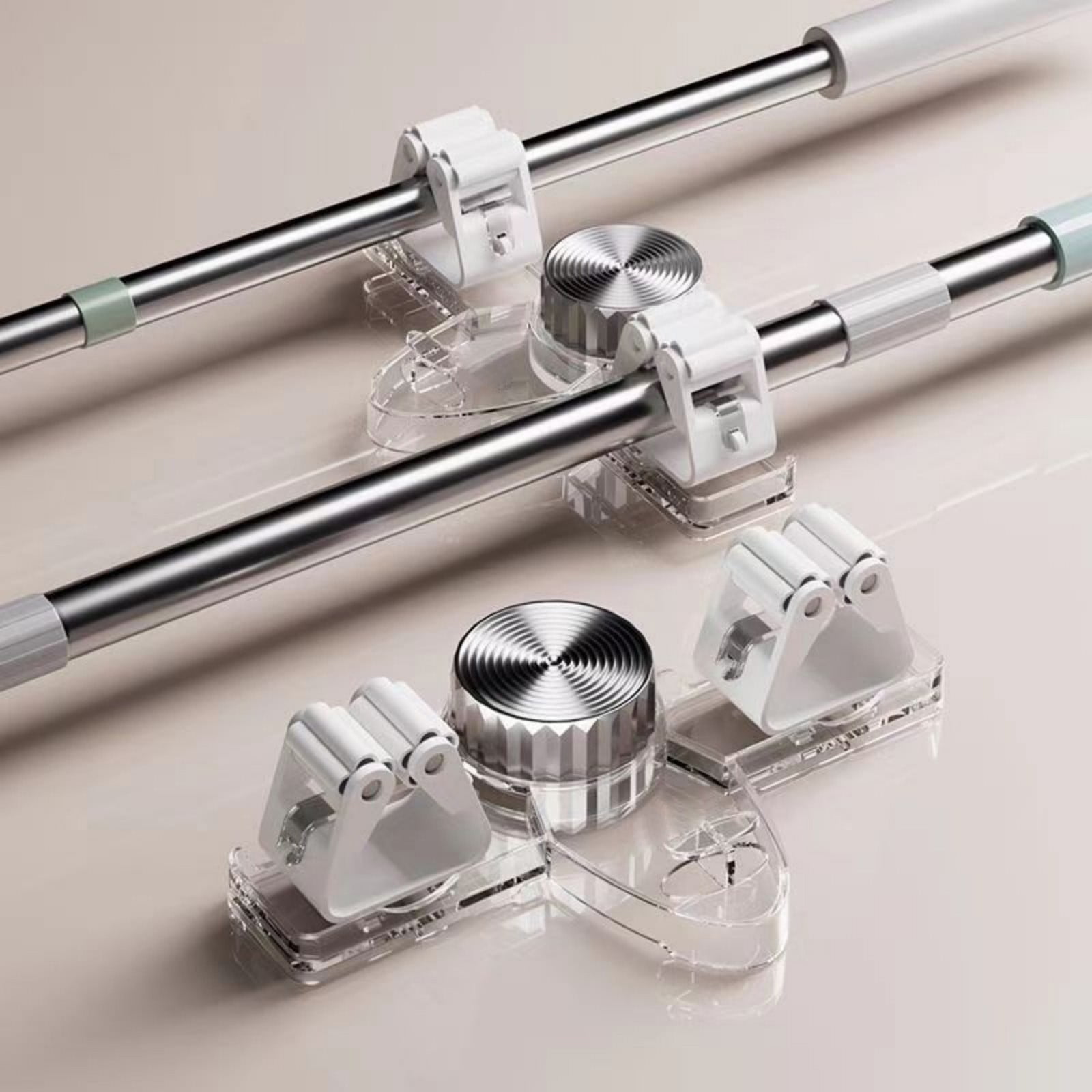 HCJKDU Mop Hanger No Punching Required Hanger Organizer For Bathroom ...