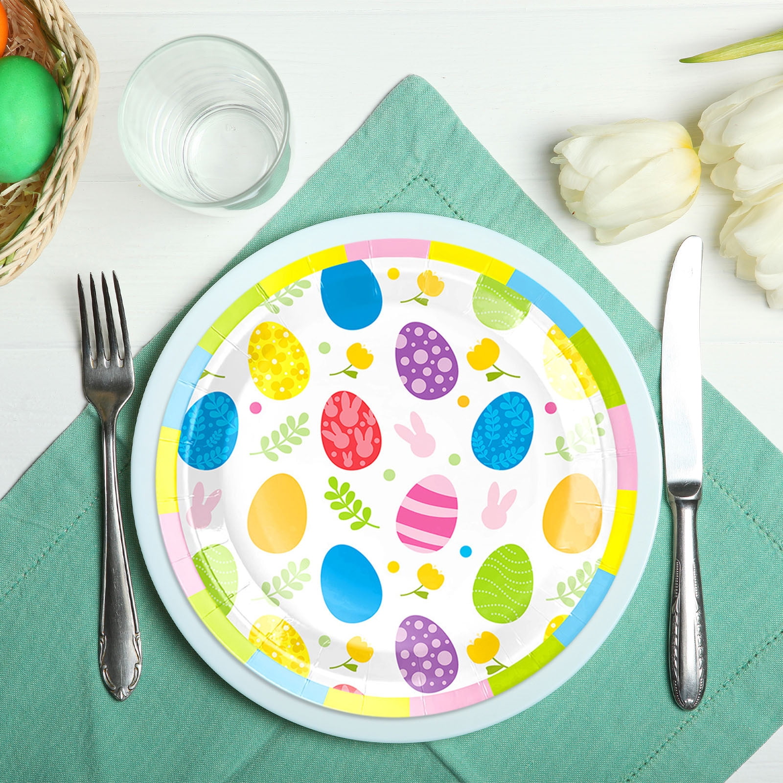 HCJKDU Oval Easter Paper Plates Heavy Duty - Easter Dinnerware Sets ... HCJKDU Oval Easter Paper Plates Heavy Duty - Easter Dinnerware Sets ...