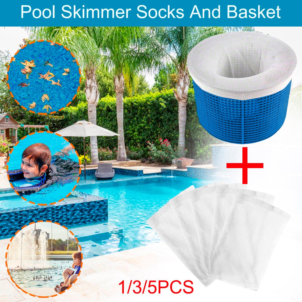 HCJKDU Pool Skimmer Socks Reusable Effective Pool Filter Basket Socks ...