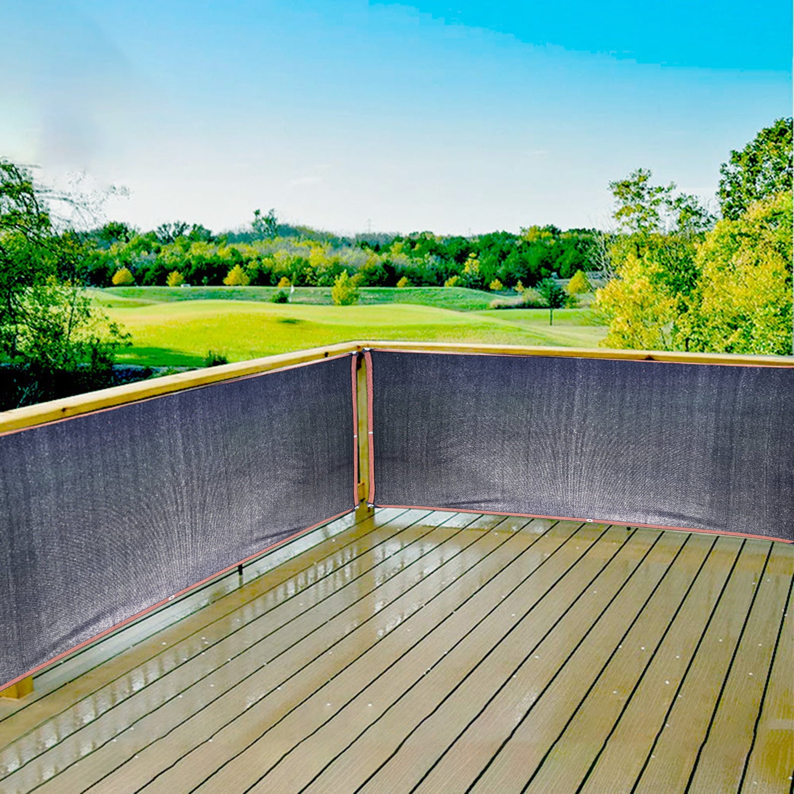 HCJKDU Privacy Screen Fence - Heavy Duty Windscreen Fencing Mesh Shade ...