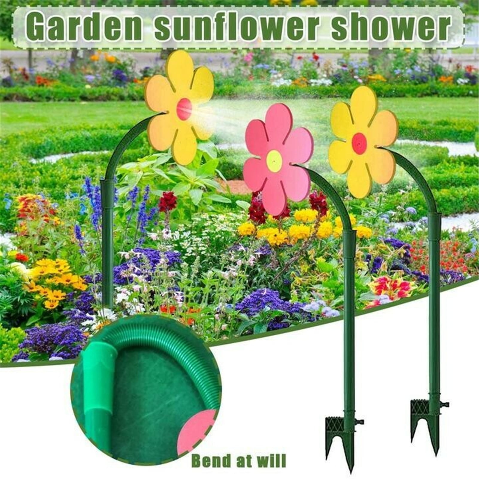 HCJKDU Water Sprinkler, Dancing Flowers Yard Lawn Watering Sprinkler ...