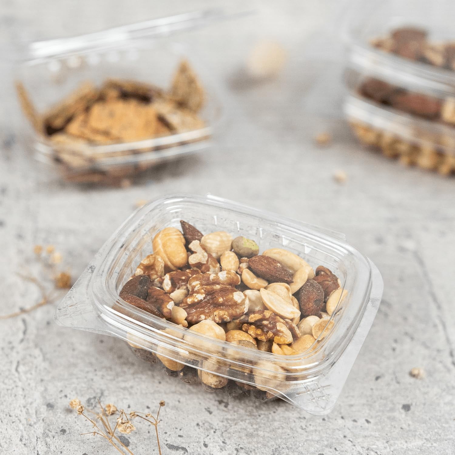HCLQQ PET Hinged Deli Containers 8oz 200 Count Perfect For Food Storage ...