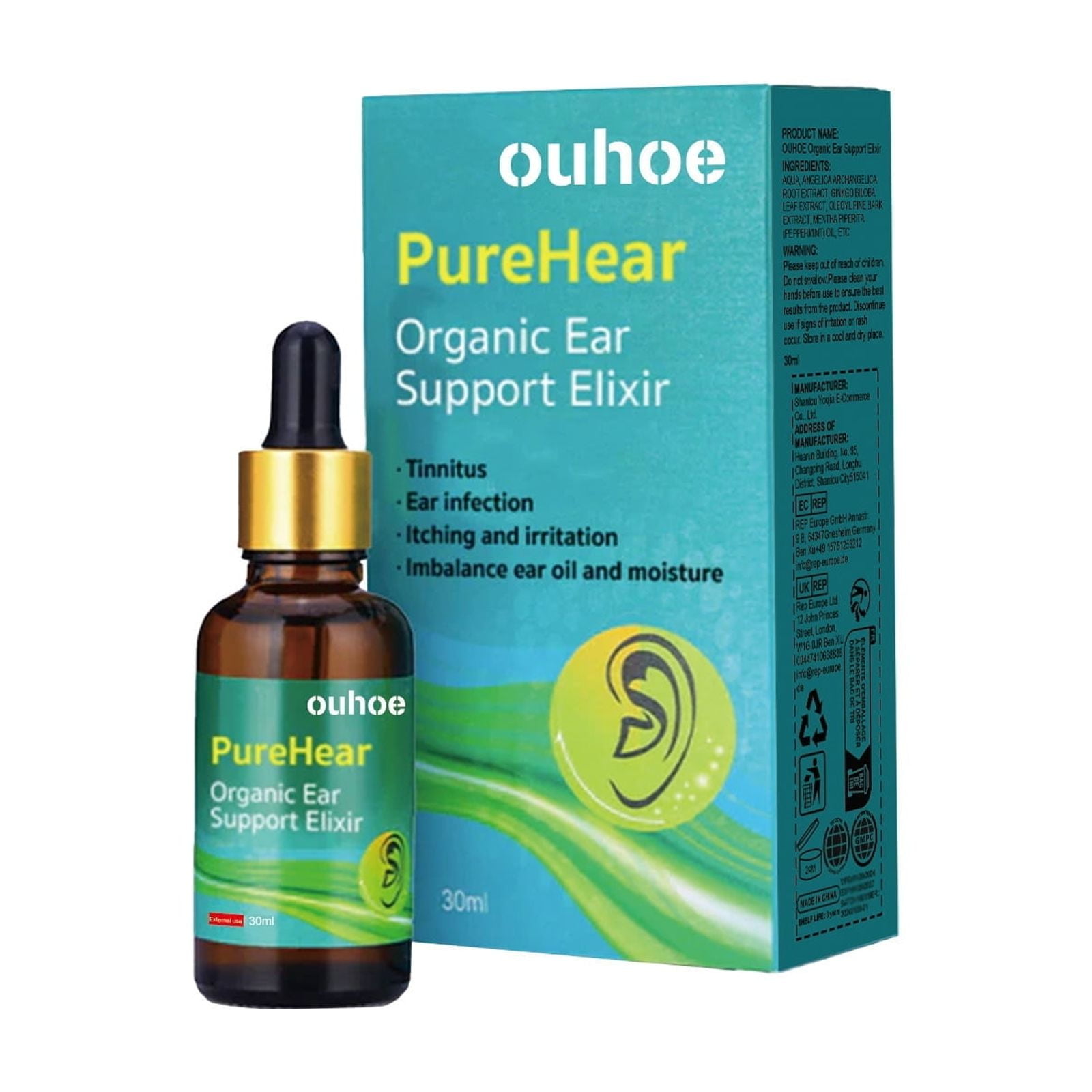 HCMY Natural Organic Ear Oil,Organic Ear Support Elixir,Ear Drops ...