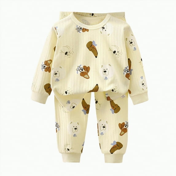 HCNTES Baby Boy Loungewear Outfits Set Long Sleeve Tops and Pants Kids ...