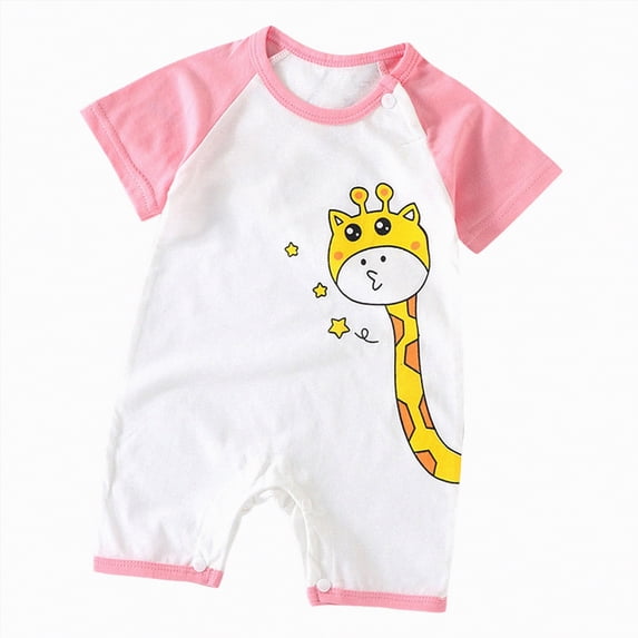 HCNTES Baby Unisex Short Sleeve One-Piece Romper Jumpsuit Toddler ...