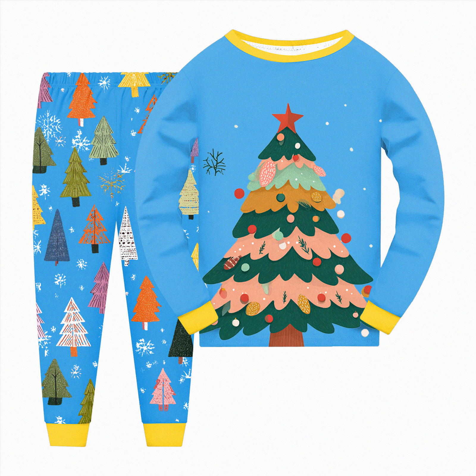 HCNTES Big Girls Cute Pajama Sets Long Sleeve Lovely Sleepwear 2 Piece ...