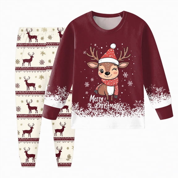 HCNTES Boys and Girls Long Sleeve Trousers Set Comfortable Soft ...