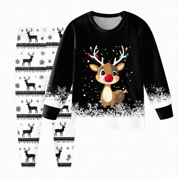 HCNTES Boys and Girls Long Sleeve Trousers Set Comfortable Soft ...