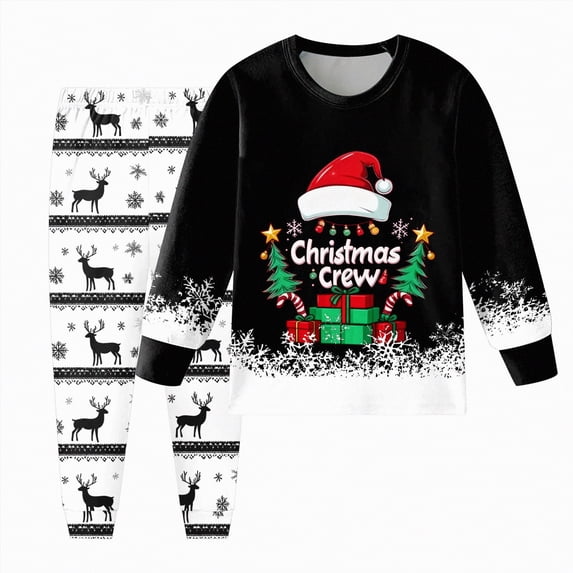 HCNTES Boys and Girls Long Sleeve Trousers Set Comfortable Soft ...