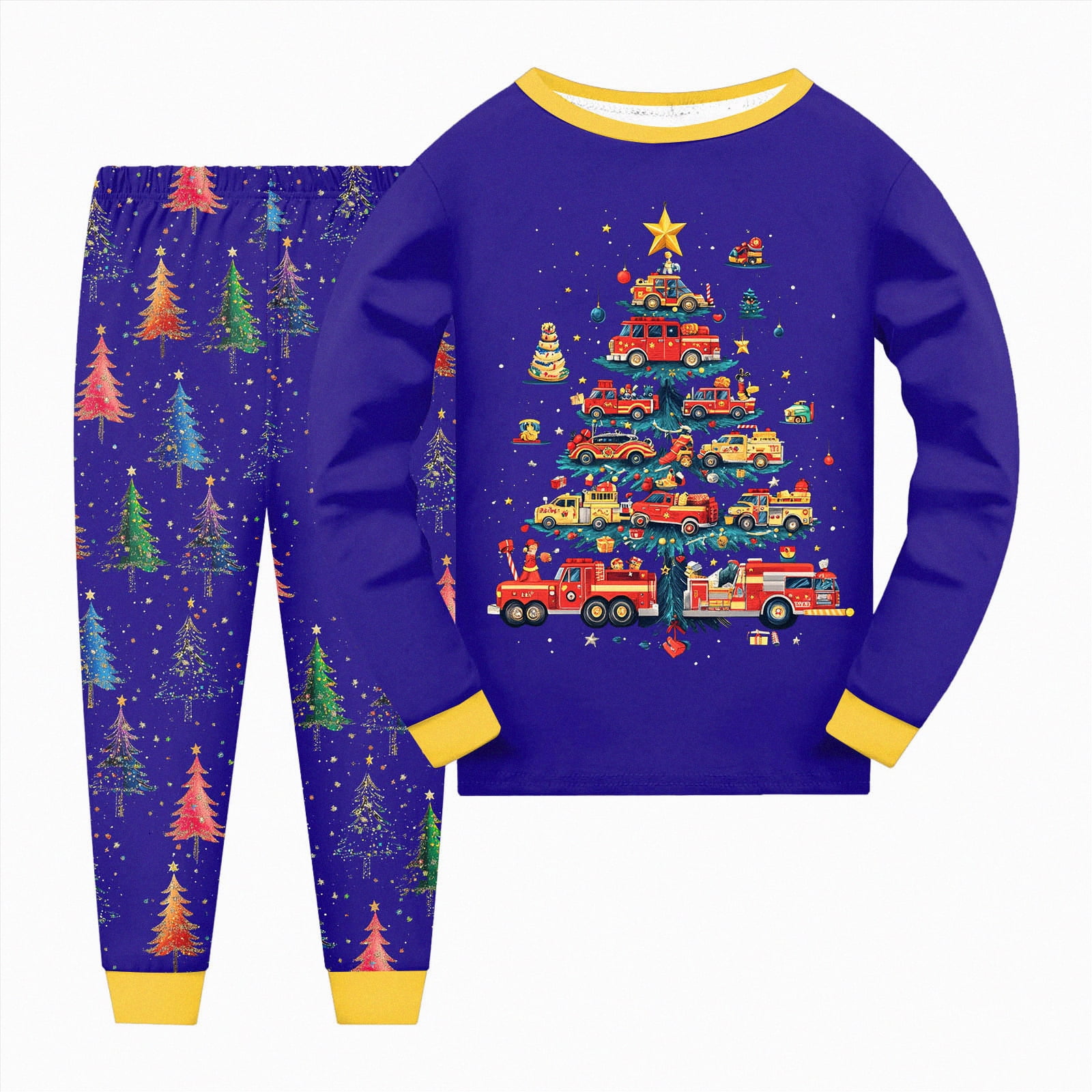 HCNTES Boys and Girls Suit Long Pants Regular Long Sleeved Round Neck ...