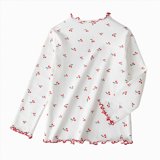HCNTES Girls Long Sleeve Shirts Size 7-8 Kids Curve Hem Side Slit Soft ...