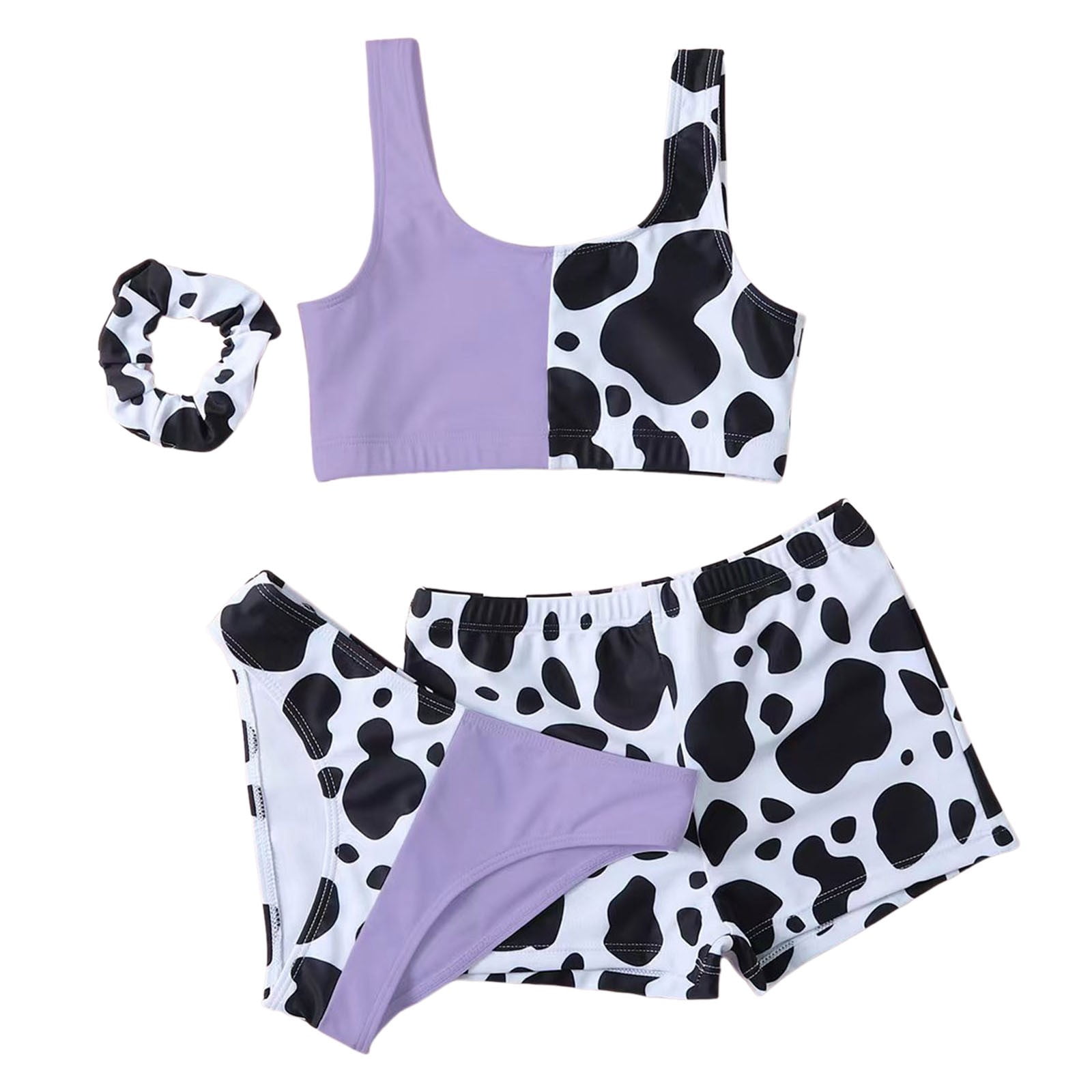 HCNTES Girls One Piece Hawaiian Ruffle Swimsuit - Beachwear Bathing ...