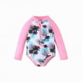 HCNTES Girls One-Piece Swimsuits Cute Bathing Suit Feather Print Big ...