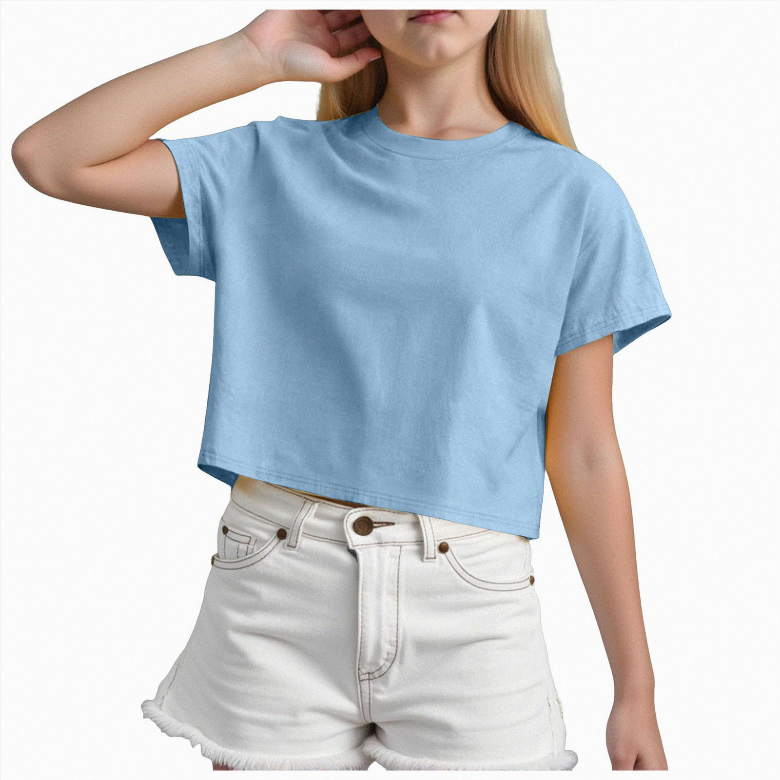 HCNTES Girls' Summer T Shirts with a Simple and Easy to wear Cotton ...
