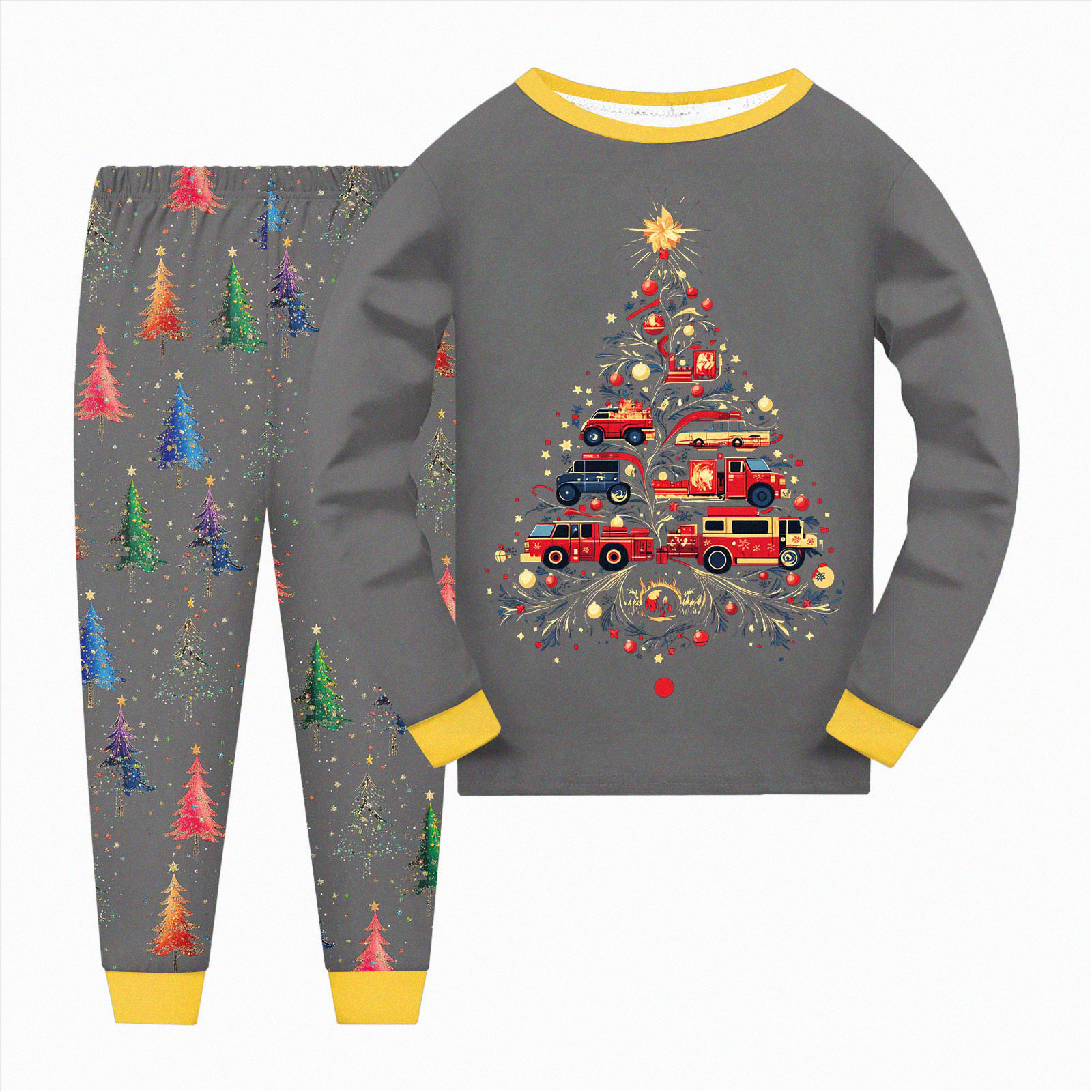HCNTES Kids Christmas Pajamas Long Sleeve Toddler Snowman Xmas ...