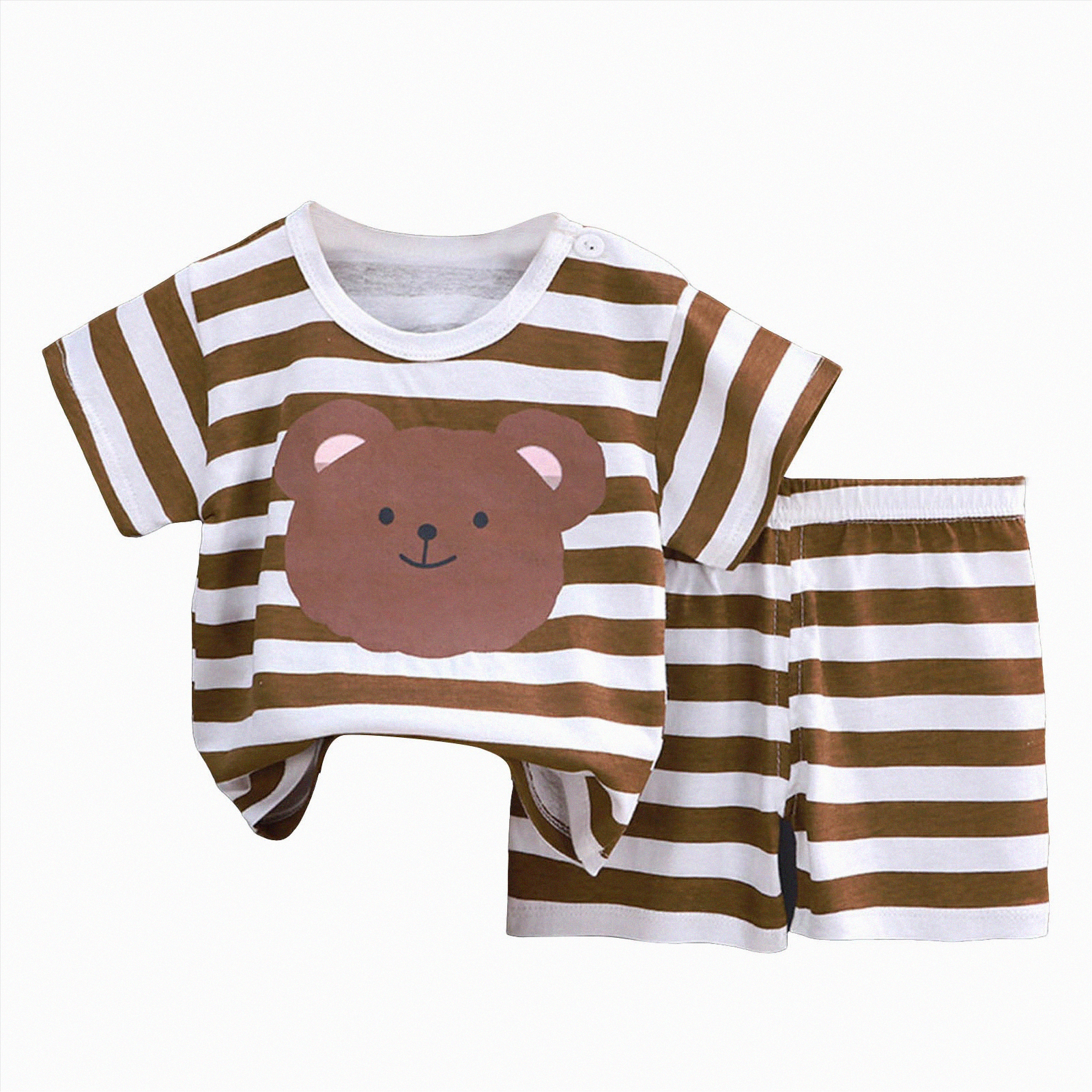 HCNTES Little/Big Kids Clothes Cute Soft Short Sleeve Shirt Casual Pant ...
