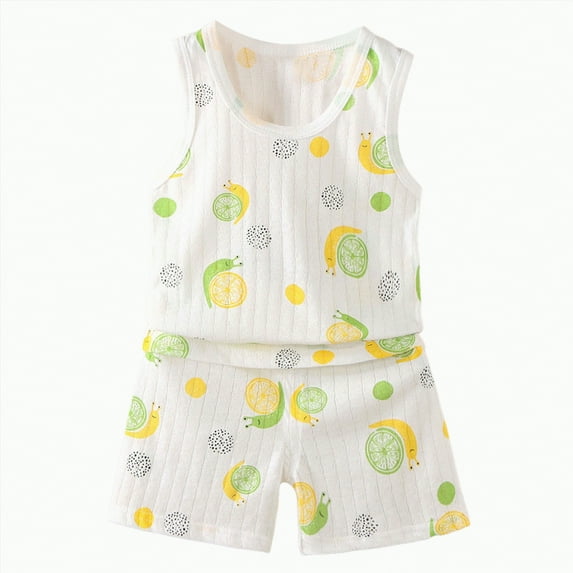 HCNTES Little Big Kids Versatile Vest Pajamas Comfortable Sleeveless ...