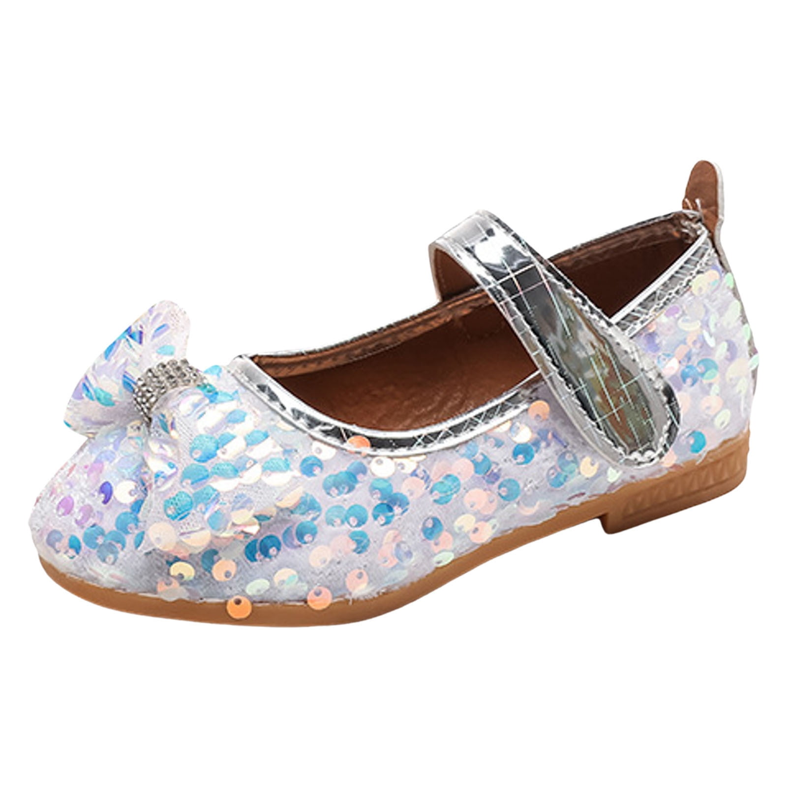 HCNTES Little Girls Dress Shoes Princess Ballet Shoes Flower Girl ...