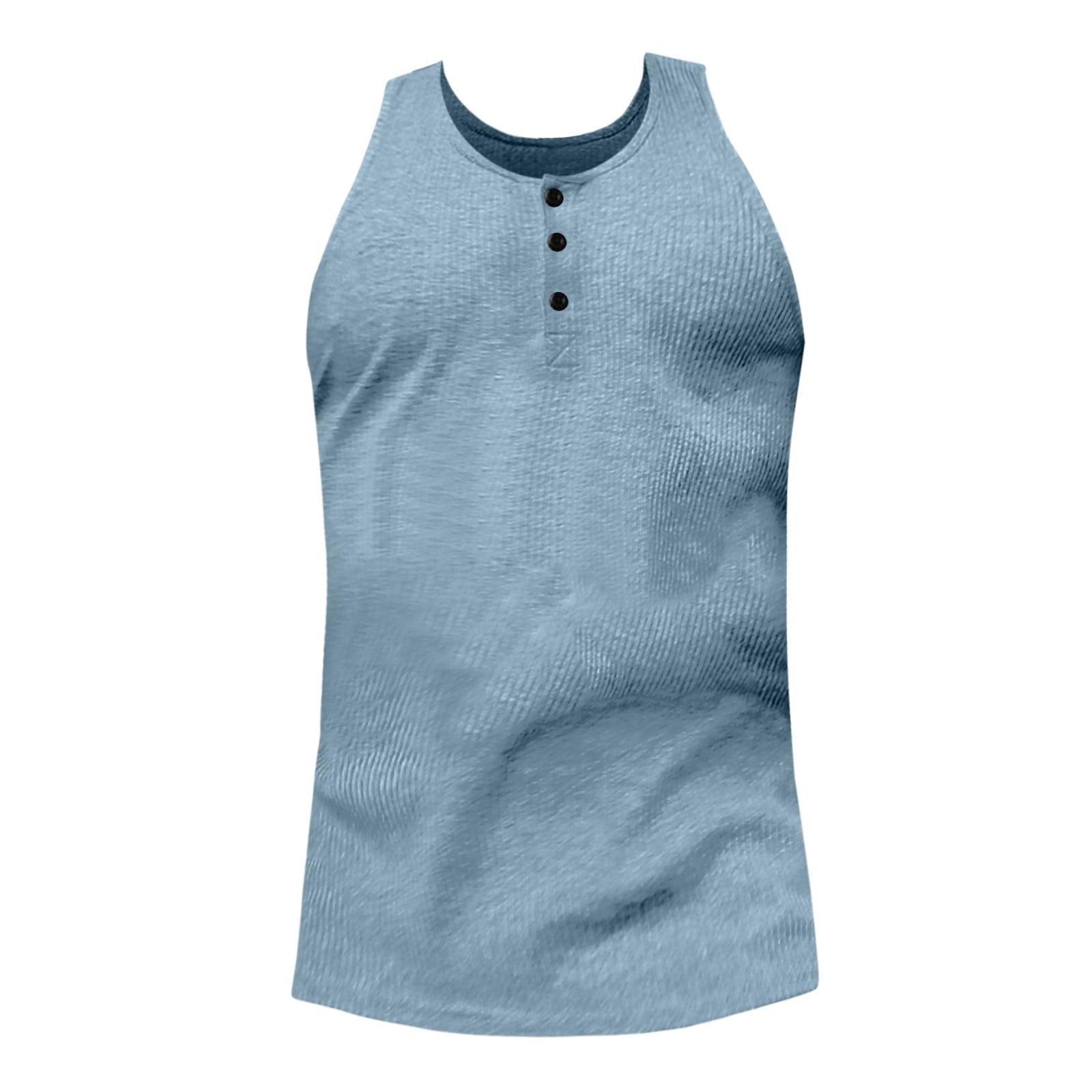 HCNTES Men's Tank Top Cotton Sleeveless Shirt Lightweight Muscle Tank ...