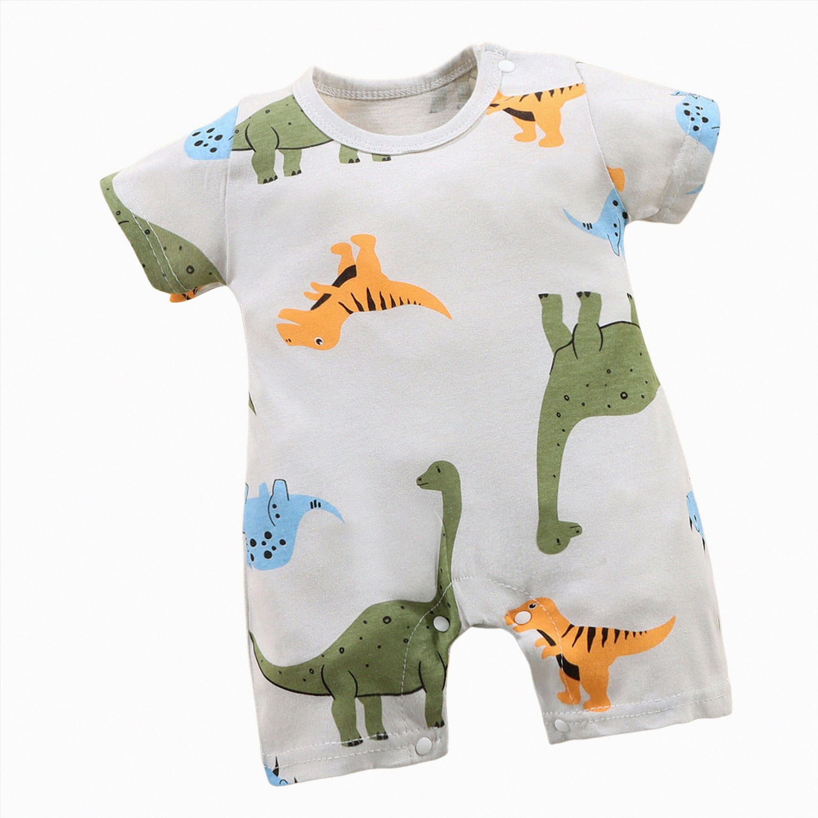 HCNTES Newborn Infant Baby Unisex Short Sleeve Romper One-Piece ...