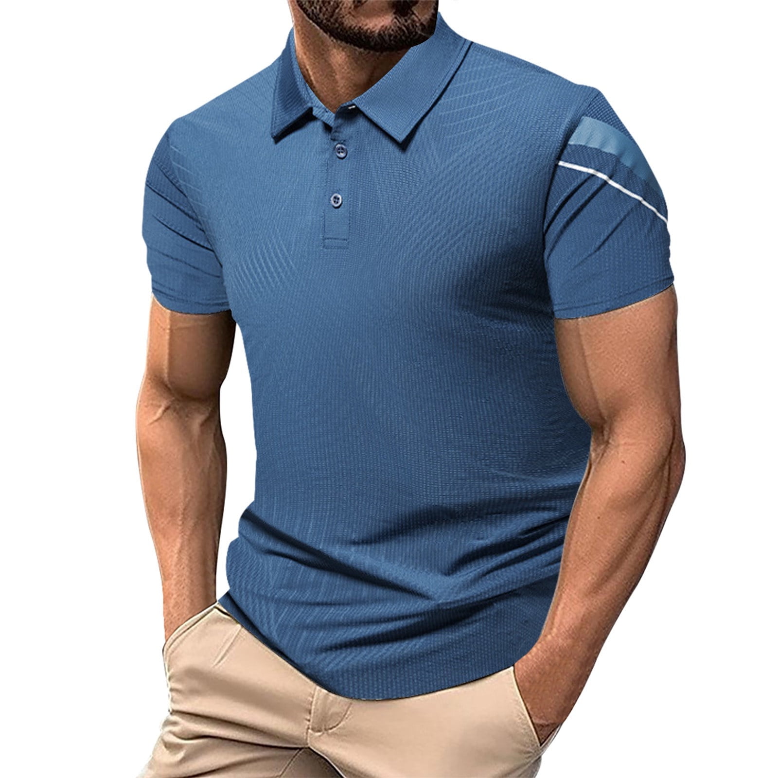 HCNTES Polo Shirts for Men Athletic Menst Sleeve Summer Casual Moisture ...