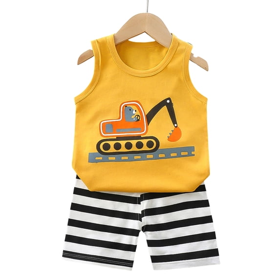 HCNTES Summer Boys Girls 2 Piece Outfits, Toddler Boys Casual Clothing ...