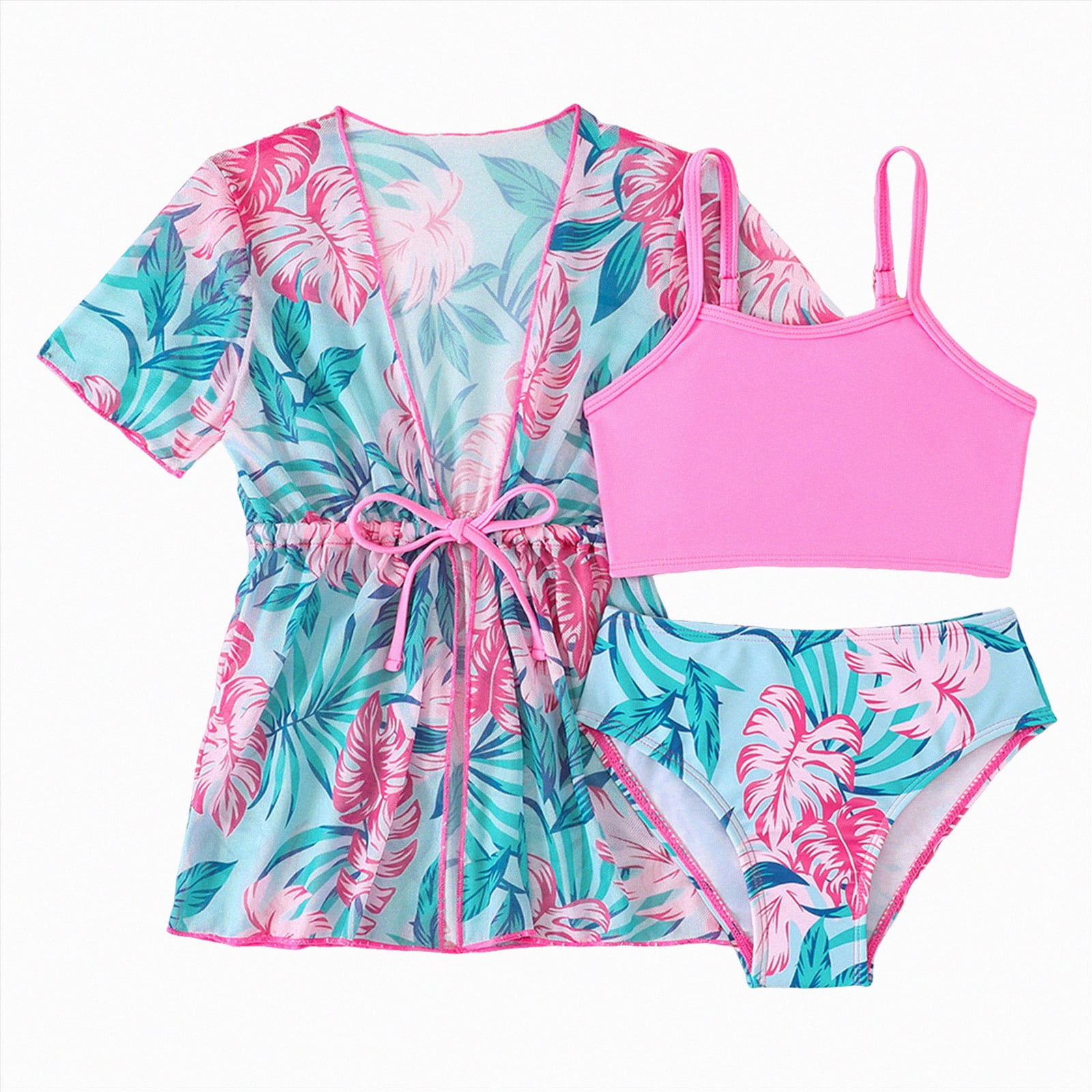 HCNTES Swimming Suits for Girls 7-8 Girls Swimsuit Double Strap High ...