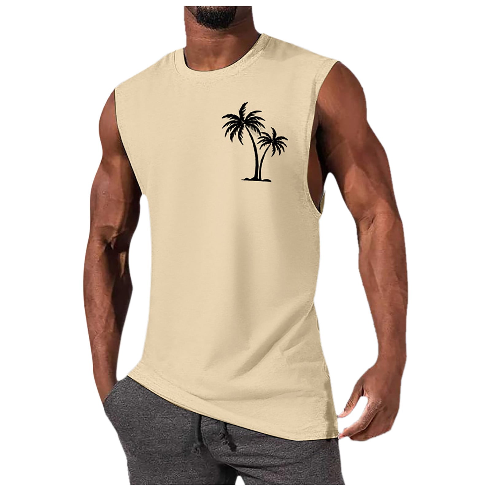 HCNTES Tank Tops Sleeveless Shirts Workout Athletic Muscle Mesh Gym ...