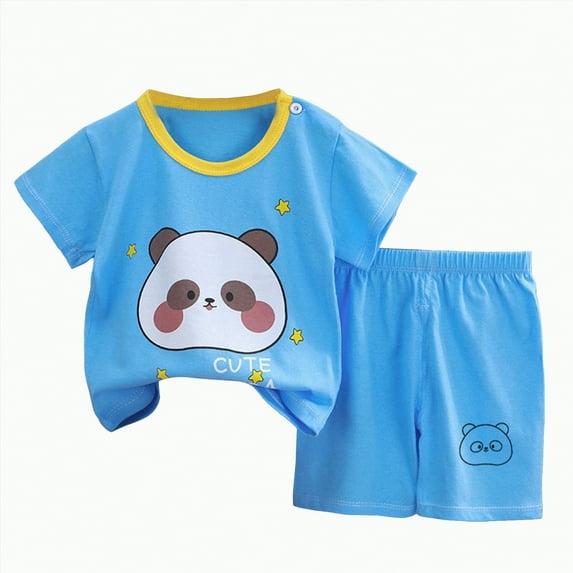 HCNTES Toddler Baby Boy Clothes Boys Summer Outfits Short Sleeve ...