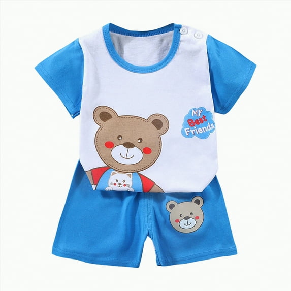 HCNTES Toddler Baby Boy Girl Clothes Little Boy Summer Outfit Short ...
