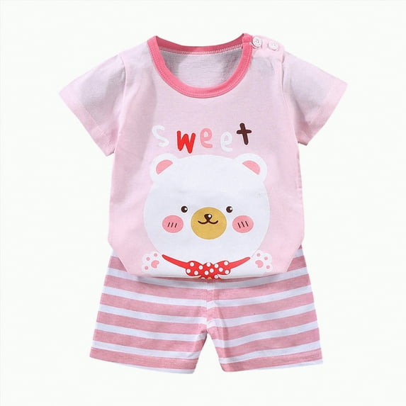 HCNTES Toddler Baby Boy Girl Clothes Little Boy Summer Outfit Short ...