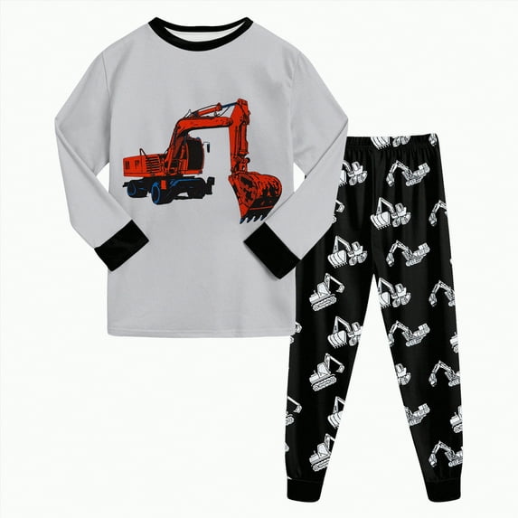 HCNTES Toddler Baby Boy Soft 2pcs Pajamas Set Cute Dailywear ...
