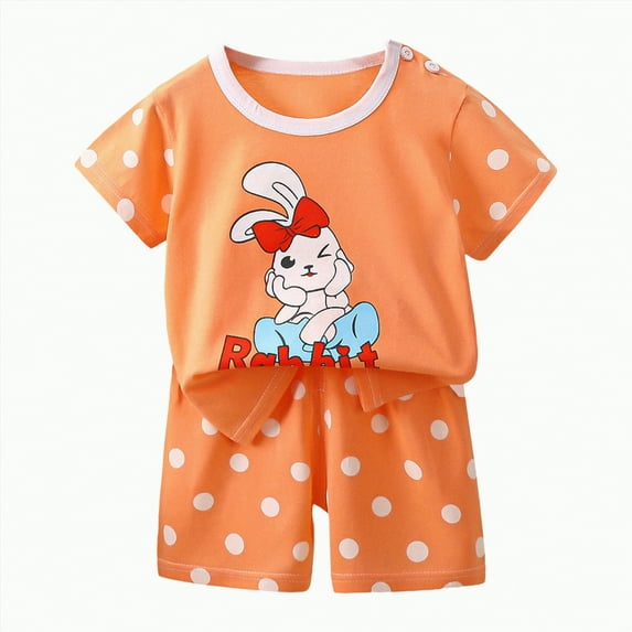 HCNTES Toddler Baby Boys Girls Outfit Set Spring Summer Unisex Clothes ...