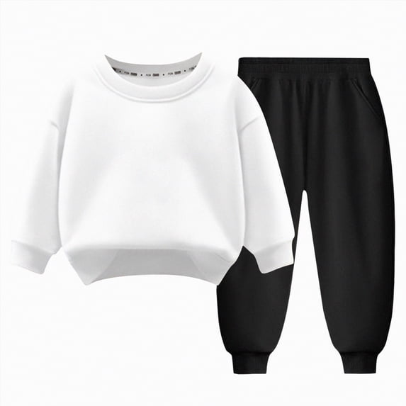 HCNTES Toddler Baby Girl Clothes Fall Outfits Long Sleeve Sweatshirt ...