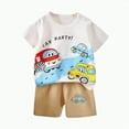 HCNTES Toddler Baby Girls Summer Outfits Short Sleeve T-Shirts Tops ...