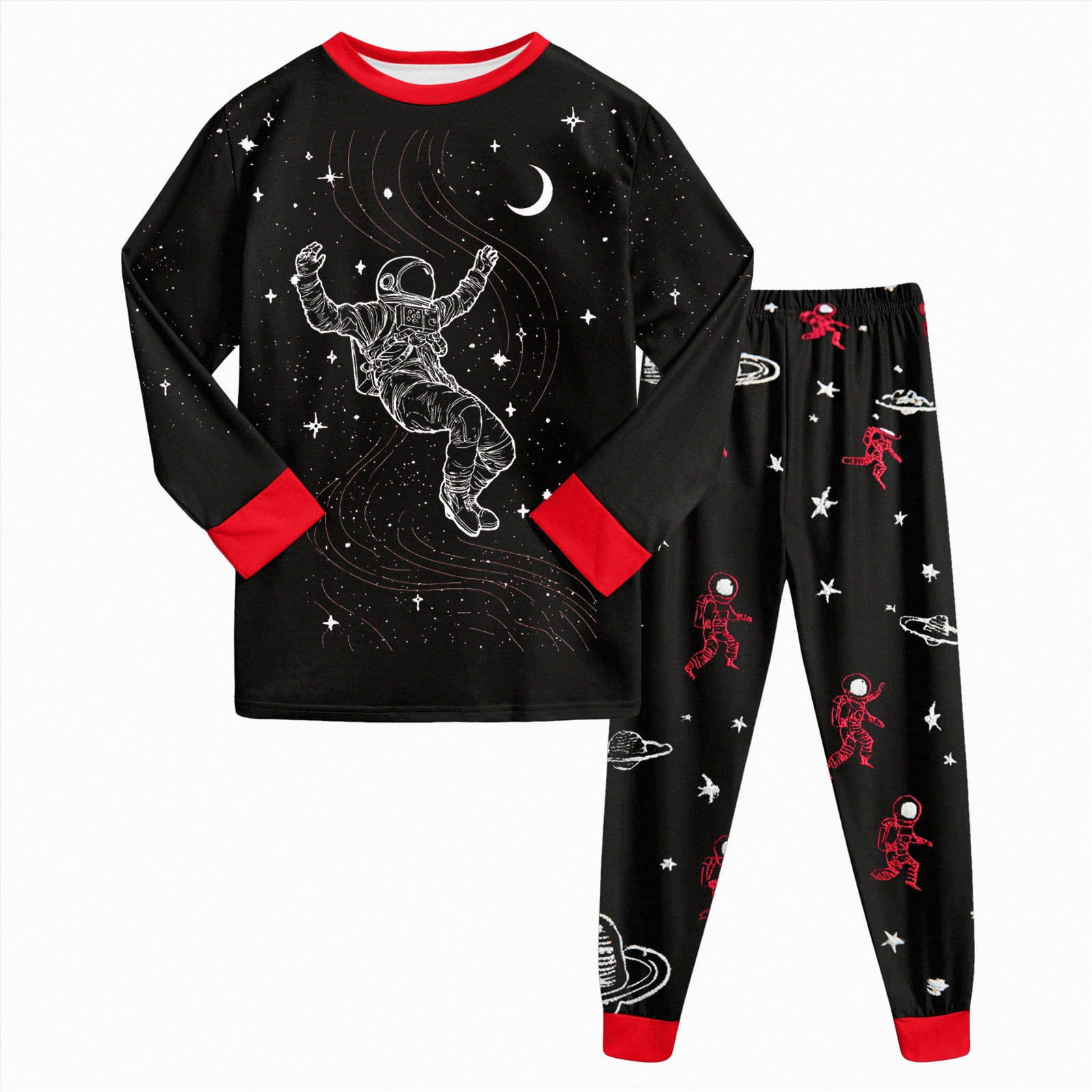 HCNTES Toddler Boy 2-piece Pajamas All-Weather Sleepwear Pjs Set ...