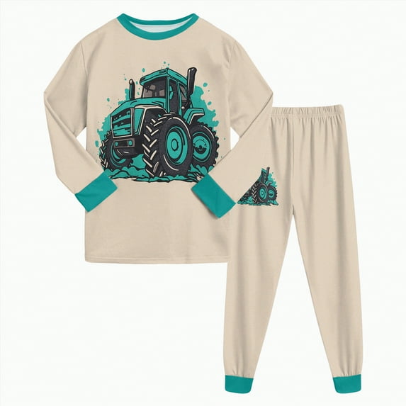 HCNTES Toddler Boy 2-piece Pajamas Sleepwear Pjs for Baby Loungewear ...