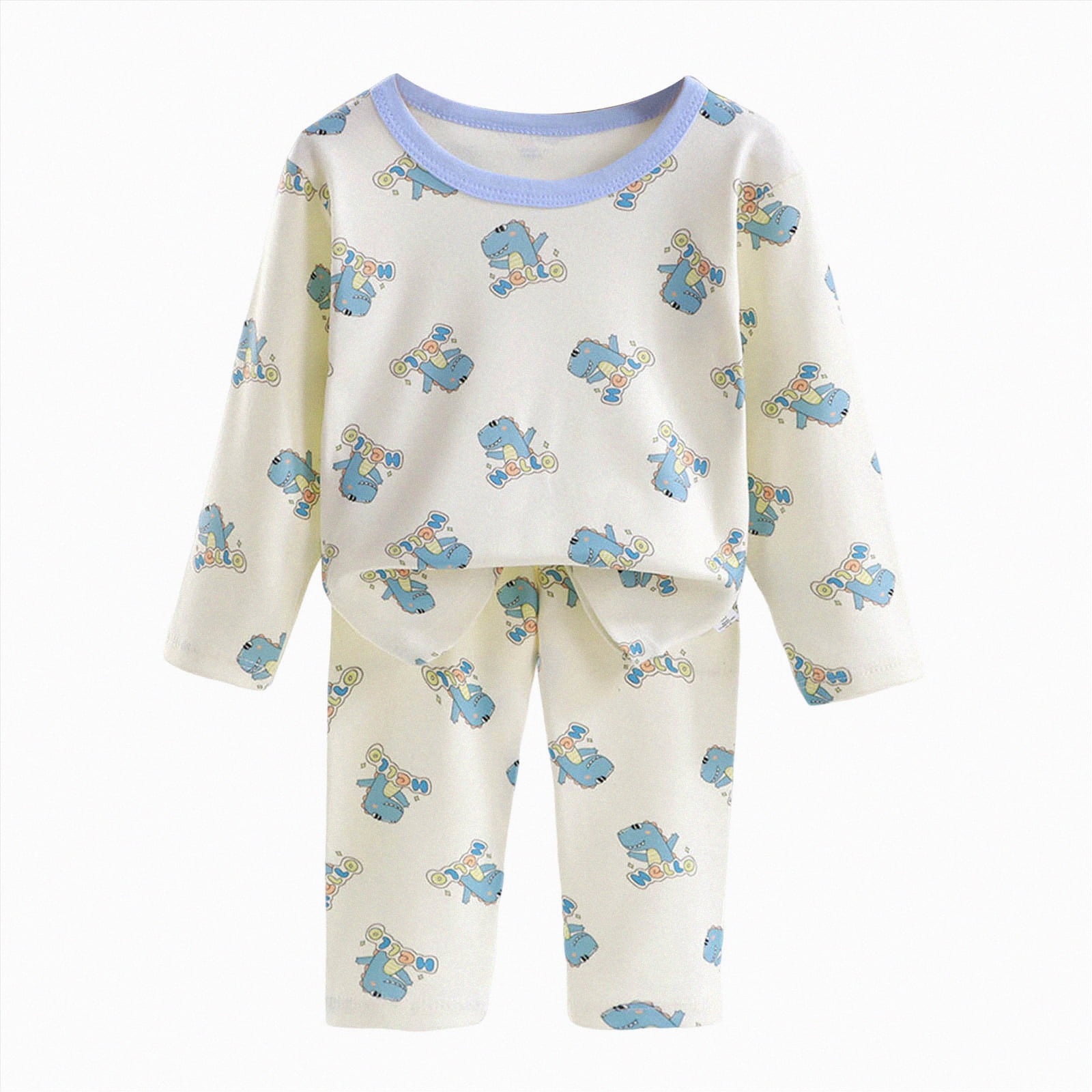 HCNTES Toddler Boy 2-piece Pajamas Spring Fall Winter Sleepwear Pjs Set ...