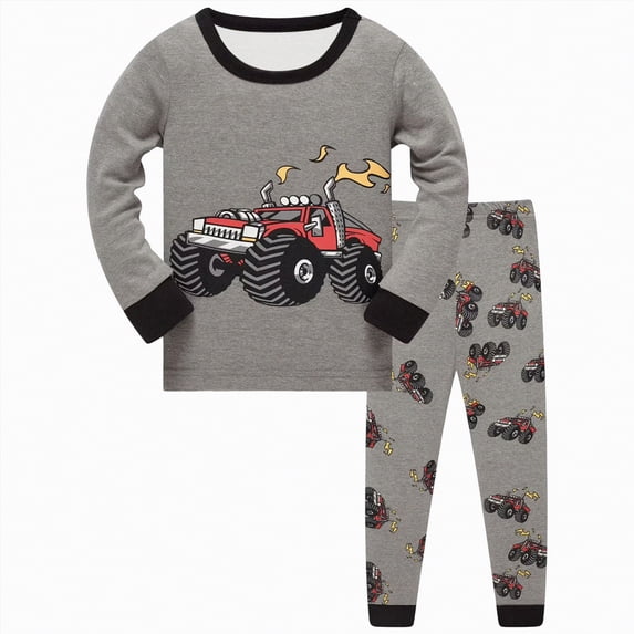 HCNTES Toddler Kids Baby Boys Girls Pajamas Cute Cartoon Dinosaur Print ...